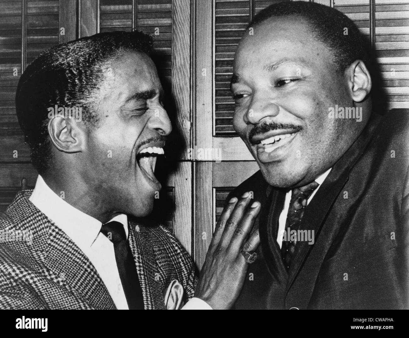 Martin Luther King (1929-1968) and entertainer Sammy Davis Jr. (1925 ...