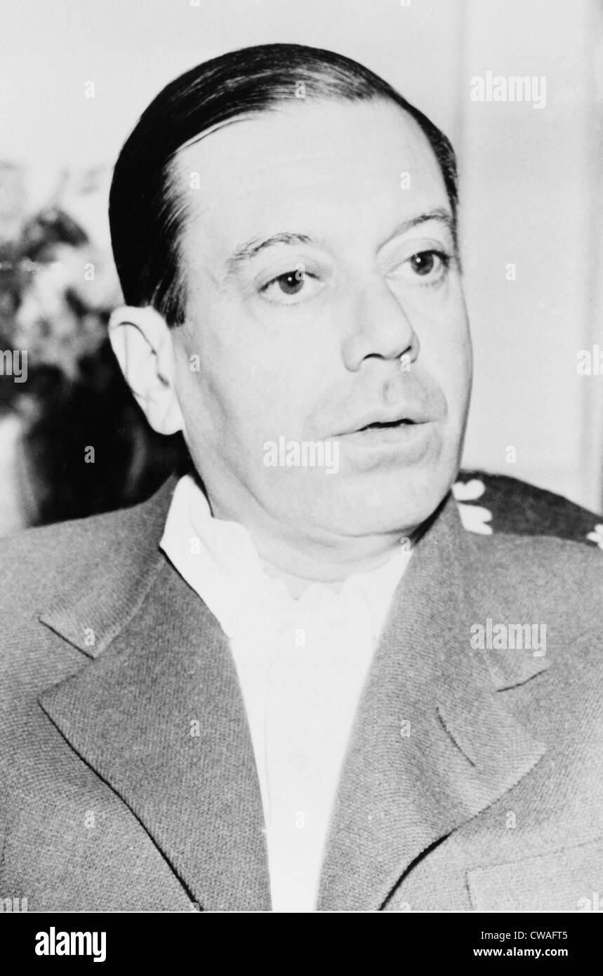 Cole Porter (1891-1964), American song writer and many sophisticated ...