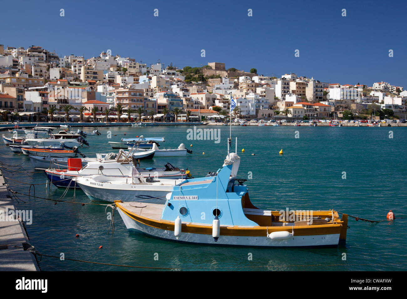 The Cretean port town of Sitia Stock Photo - Alamy