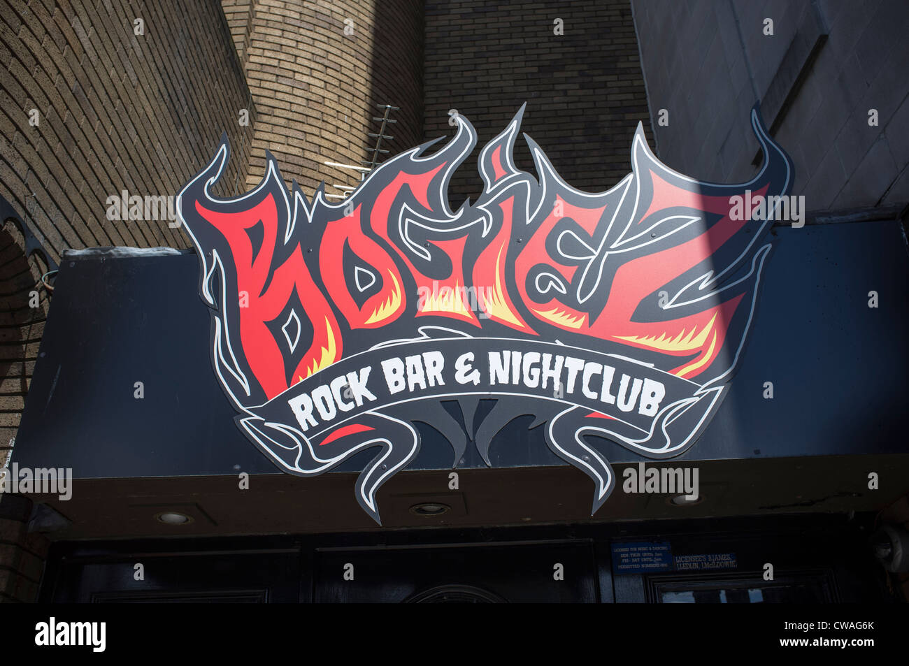 Bogiez Rock Bar and Nightclub Cardiff Stock Photo - Alamy