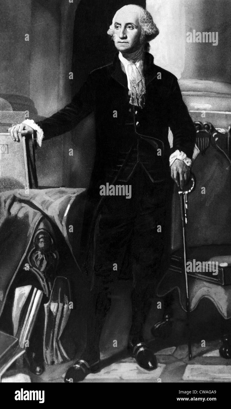 George Washington, (1732-1799), U.S. President 1789-1797, c. 1790's ...