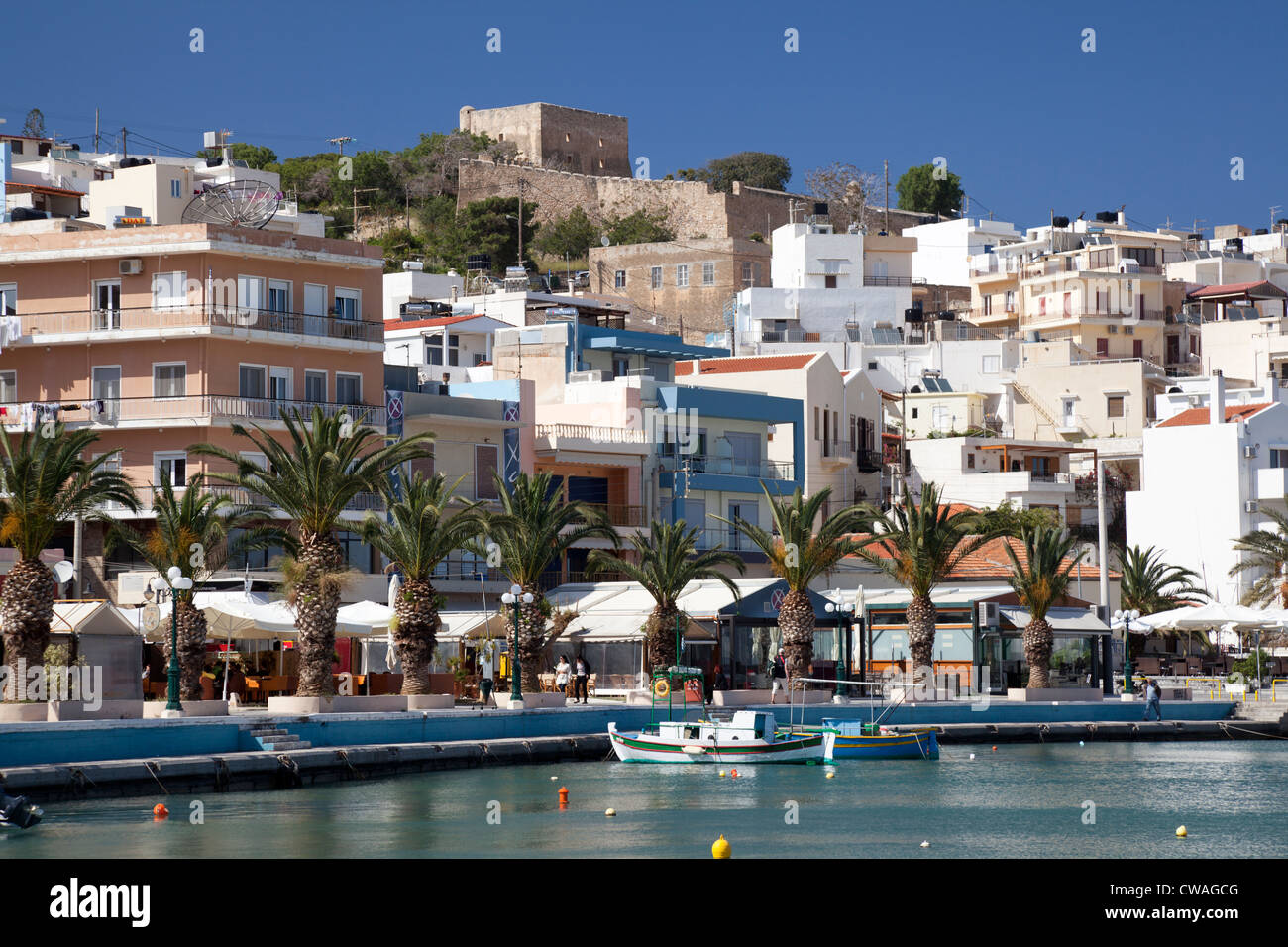 The Cretean port town of Vitia Stock Photo - Alamy