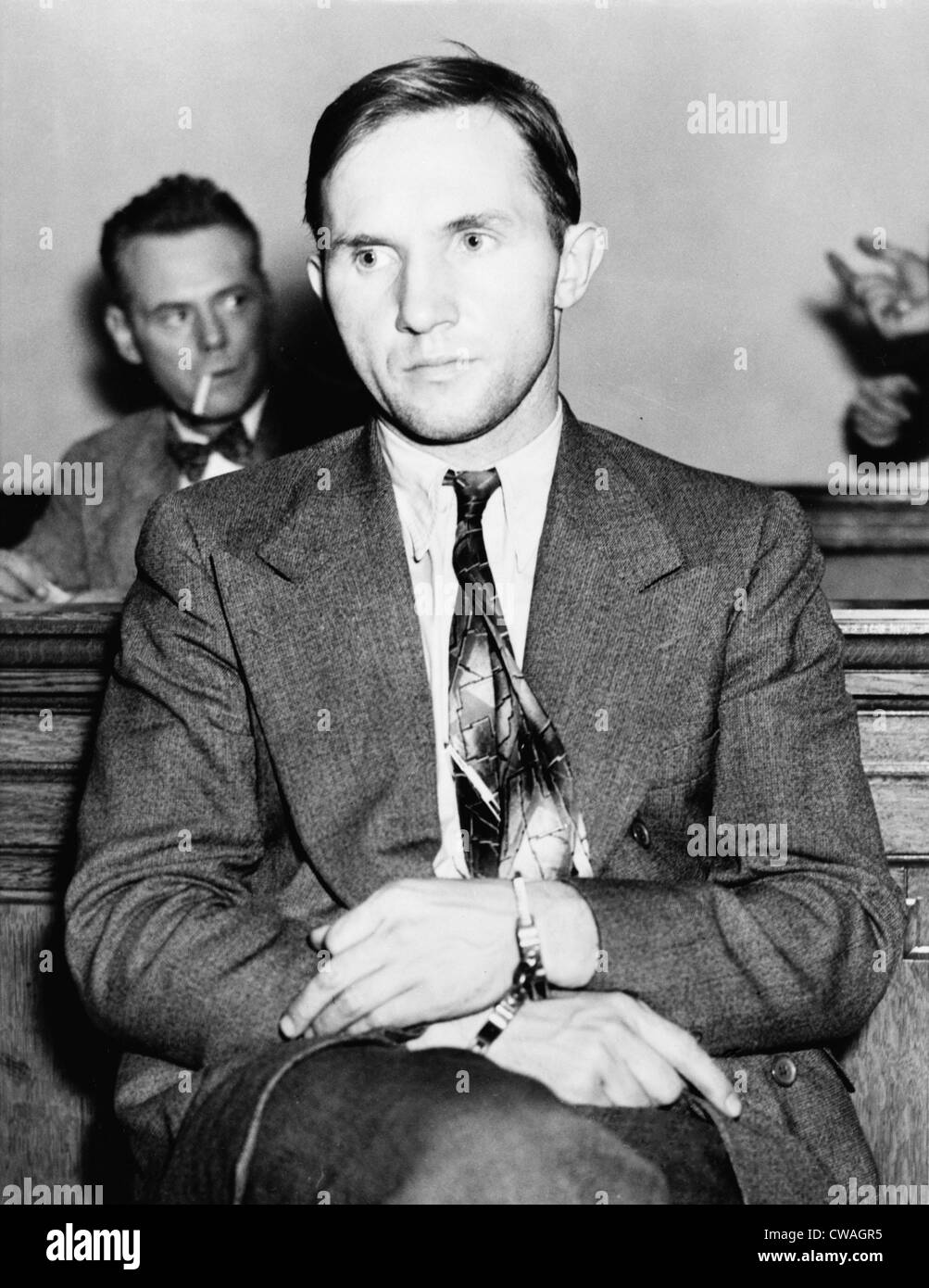 Bruno Richard Hauptmann (1899-1936) in police custody after being ...