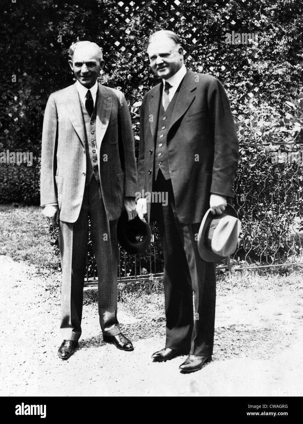 Henry Ford, and President Herbert Hoover at the White House. Washington ...
