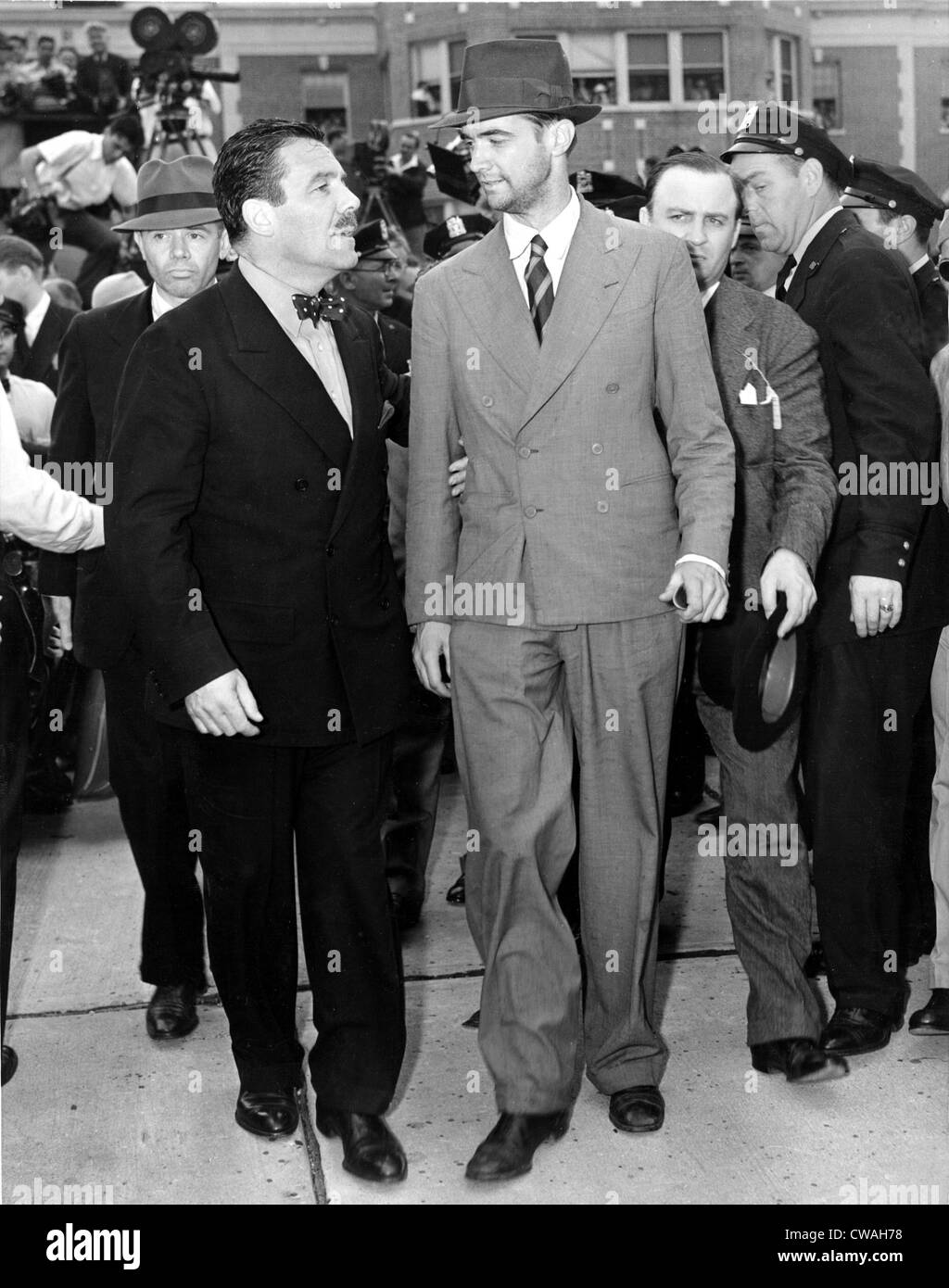 Grover Whalen takes Howard Hughes in tow at Floyd Bennett Field, NYC ...