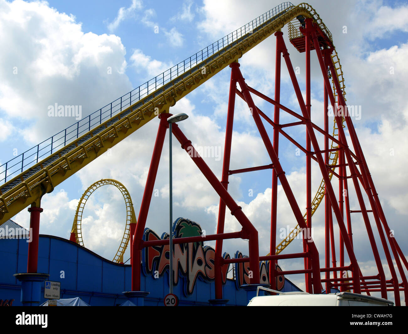 The big dipper ride at Fantasy Island, Ingoldmells, Skegness ...