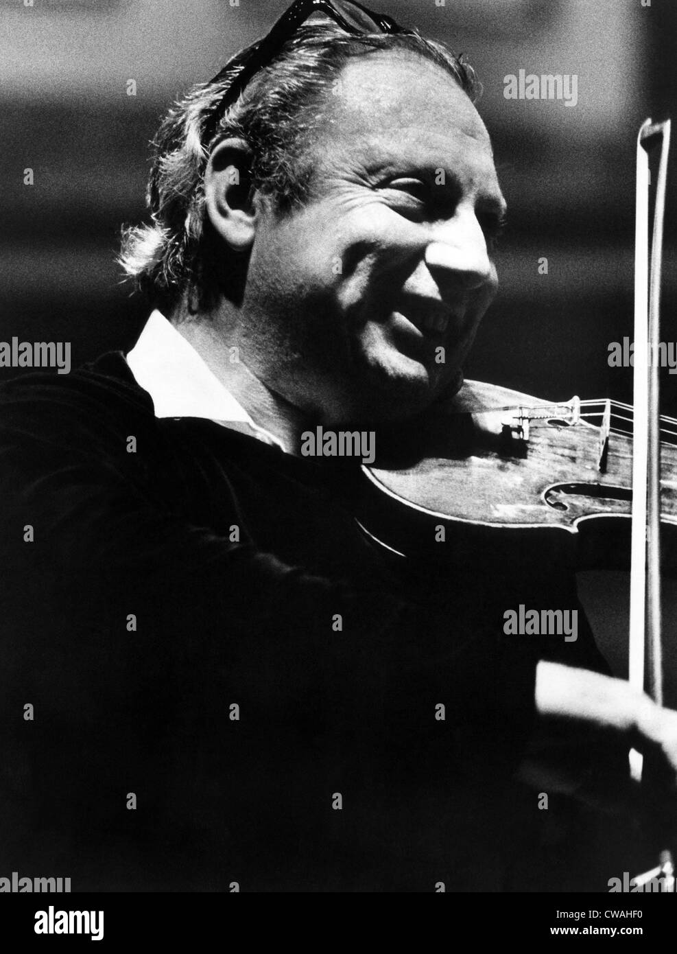 Violinist Isaac Stern, (1920-2001), c. 1974.. Courtesy: CSU Archives ...