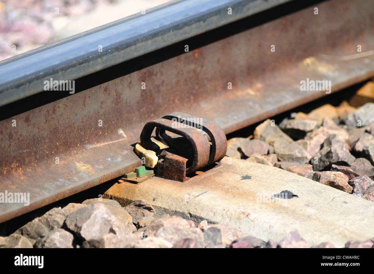 Rail Clamps used for securing heavy rail to railroad ties have replaced ...