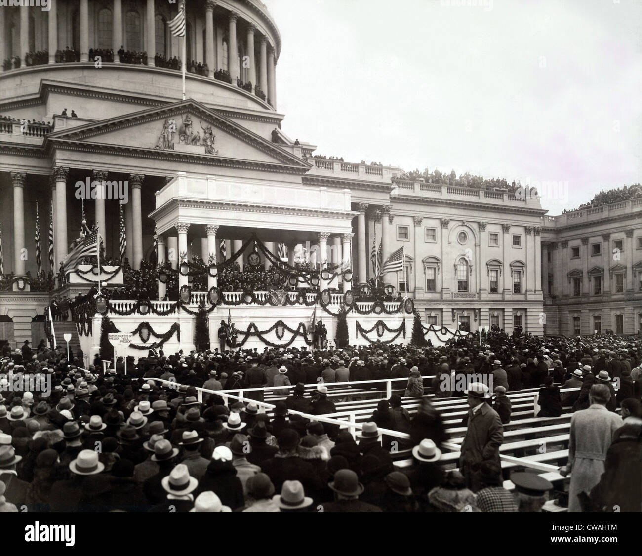 Inauguration of President Franklin Roosevelt on March 4, 1933 Stock ...