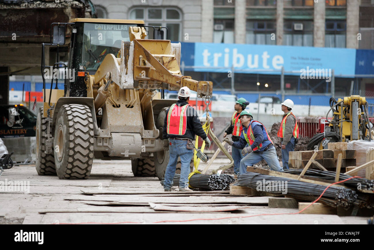 New York, Construction at Ground Zero Stock Photo - Alamy