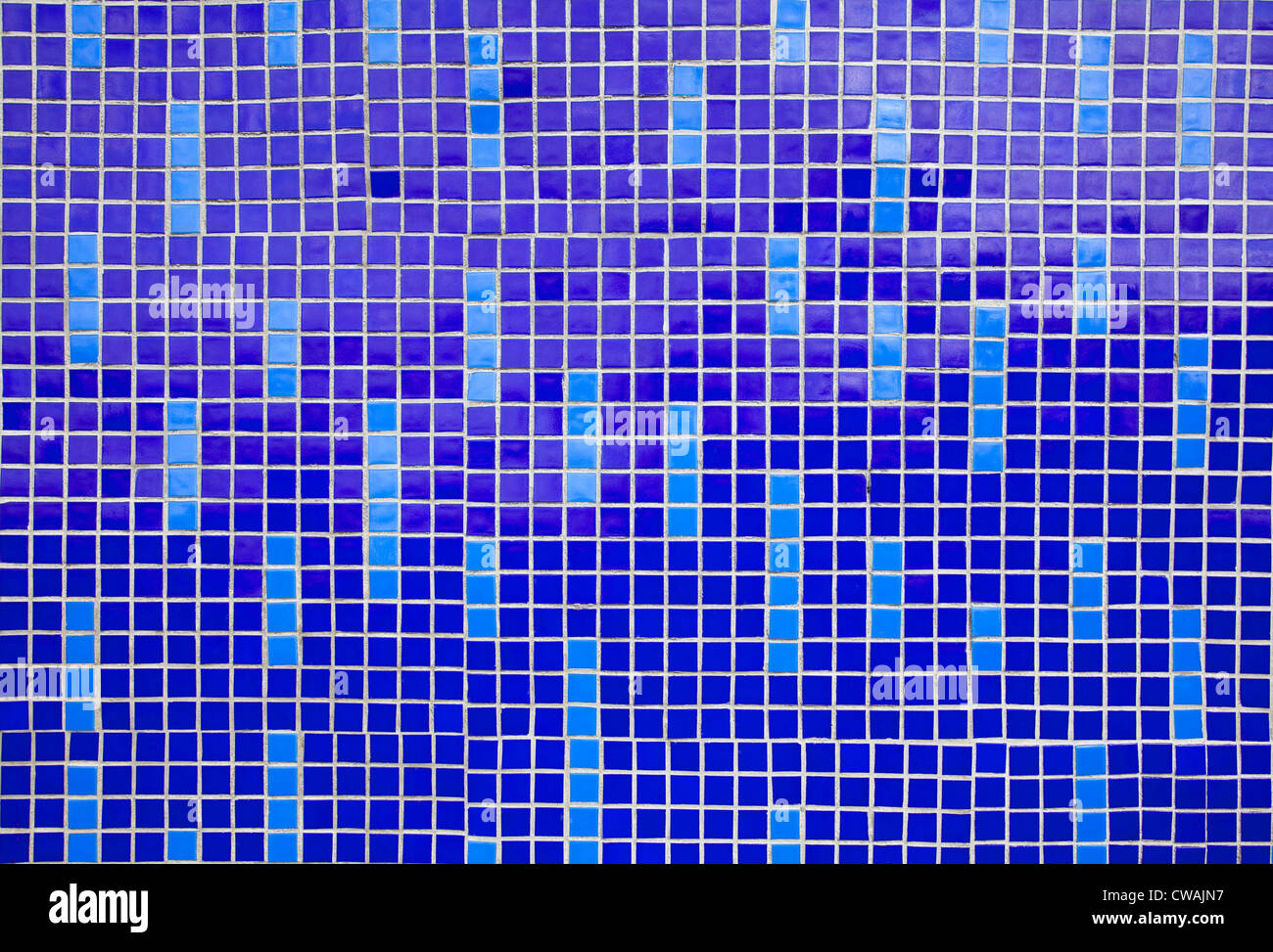 Blue mosaic tile pattern Stock Photo - Alamy