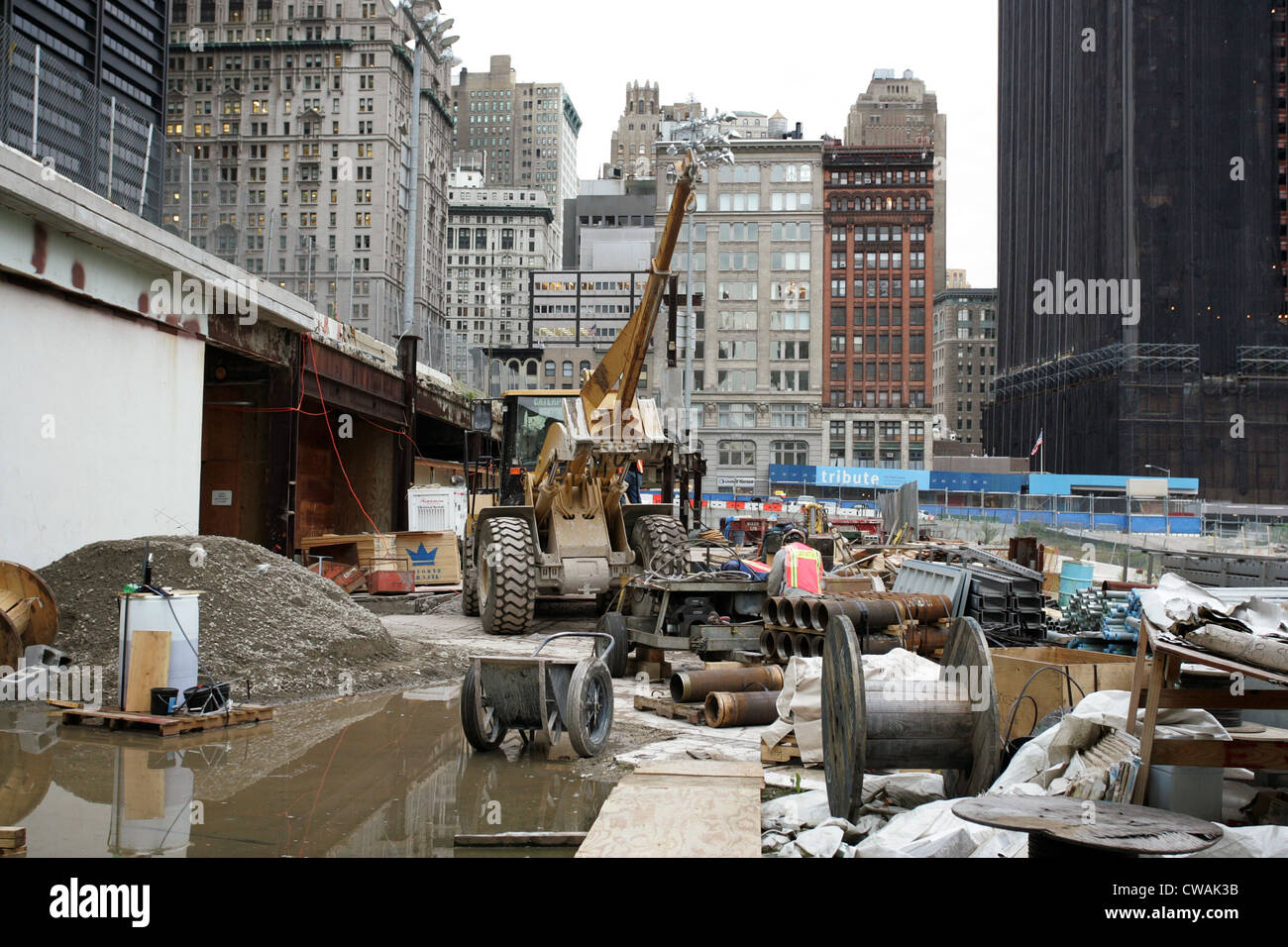New York, Construction at Ground Zero Stock Photo - Alamy