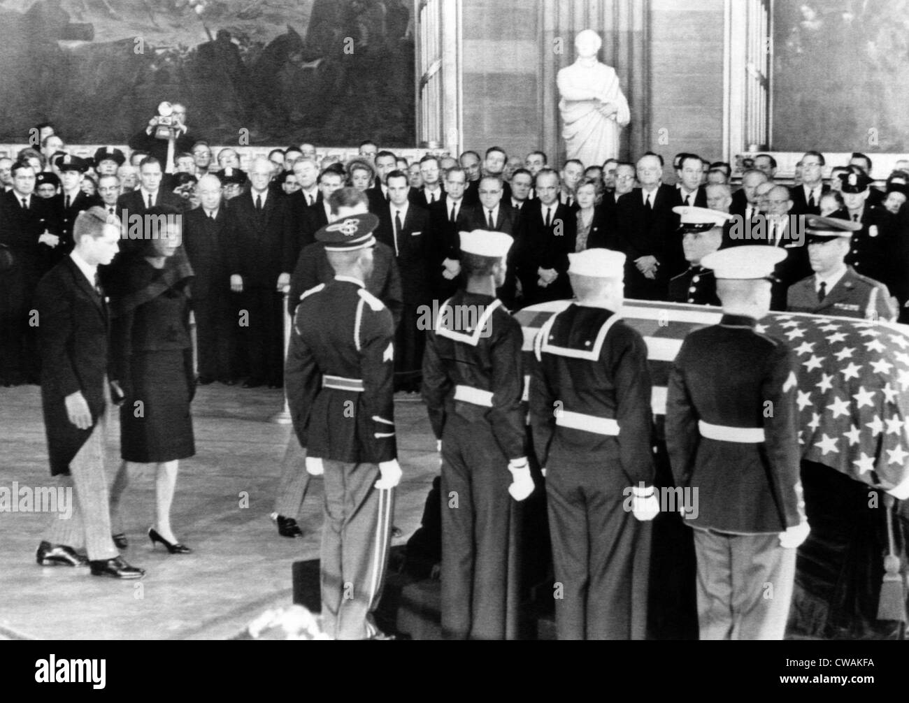Kennedy casket Black and White Stock Photos & Images - Alamy