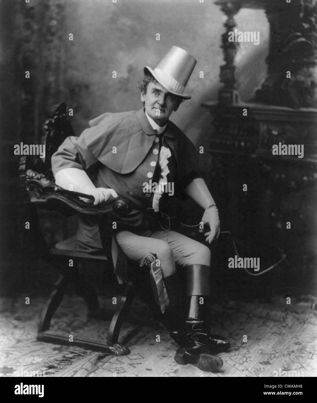 Joseph Jefferson (1829-1905), American actor, wearing theatrical ...