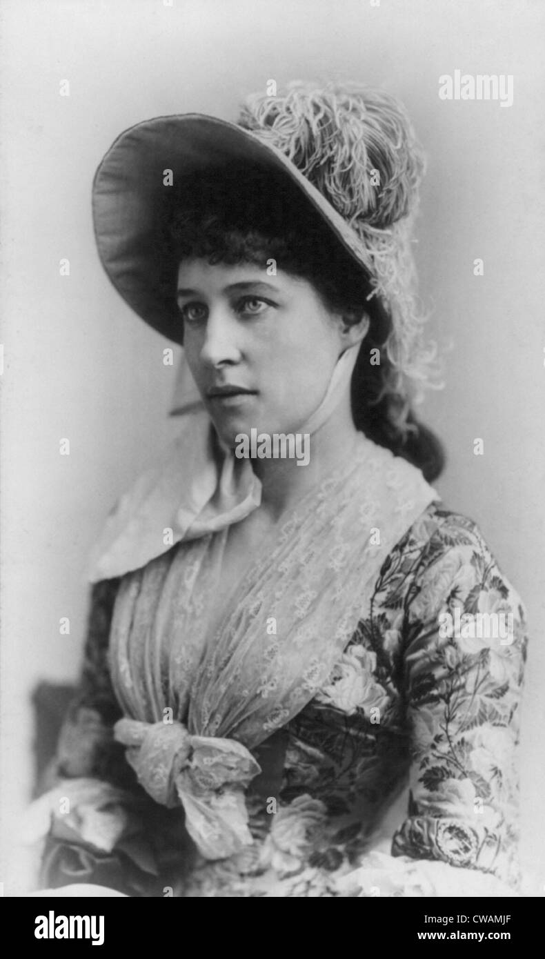 Lillie Langtry (1853-1929), shortly after her London stage debut in SHE ...