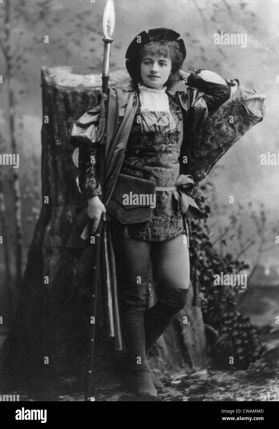 Helena Modjeska (1840-1909), Polish actress, holding spear in AS YOU ...