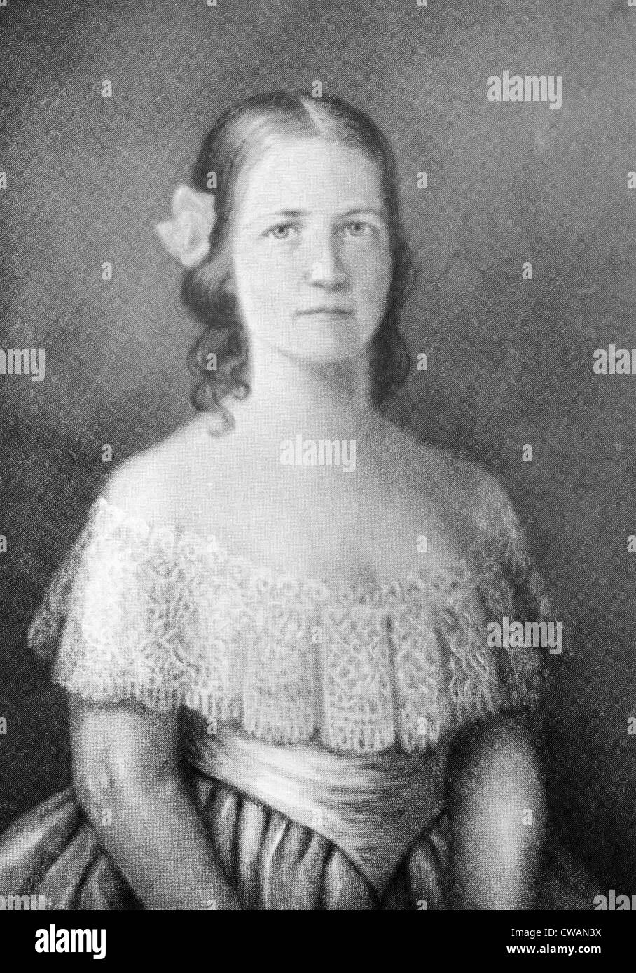 Future first lady Mary Todd Lincoln (wife of Abraham Lincoln), (1818 ...