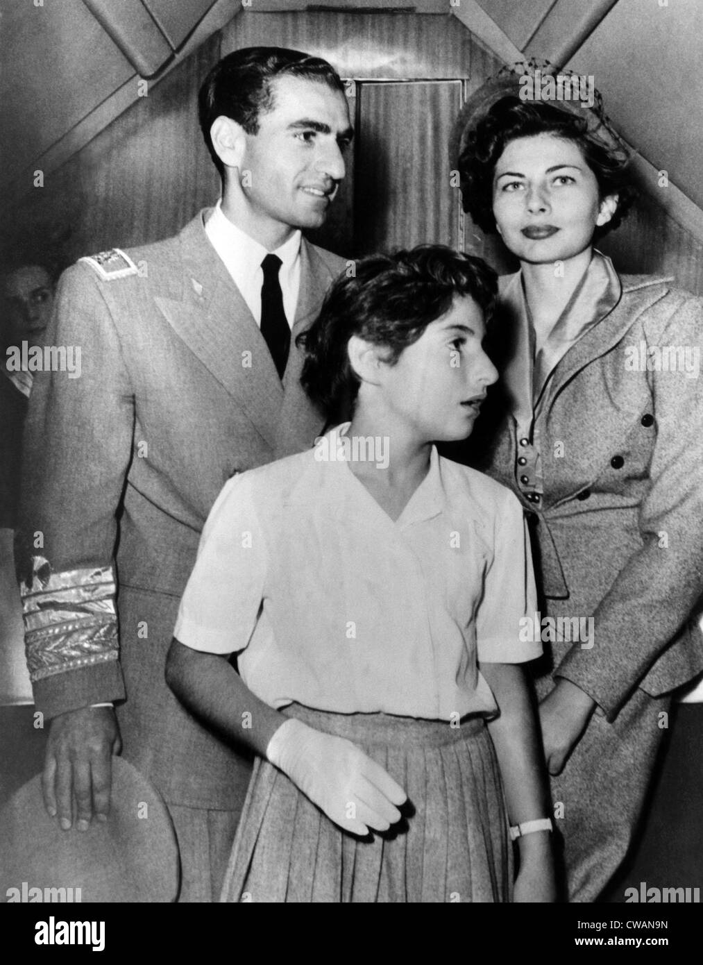 Shah of Iran Mohammad Reza Pahlavi, his daughter from his first ...