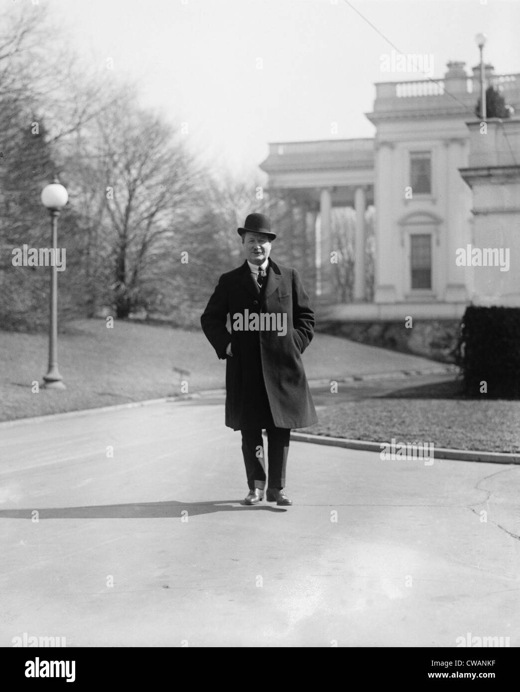 William 'Billy' Burns (1861-1932), walking near the White House in ...