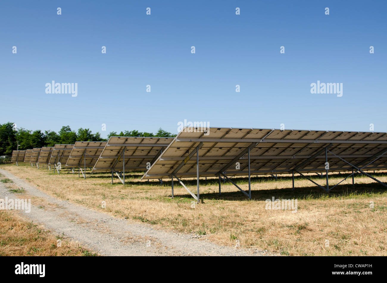 photovoltaic field in Piedmont, Italy Stock Photo - Alamy