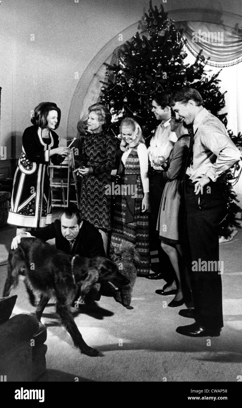 President Richard Nixon and family, Reporter, Marya McLaughlin ...