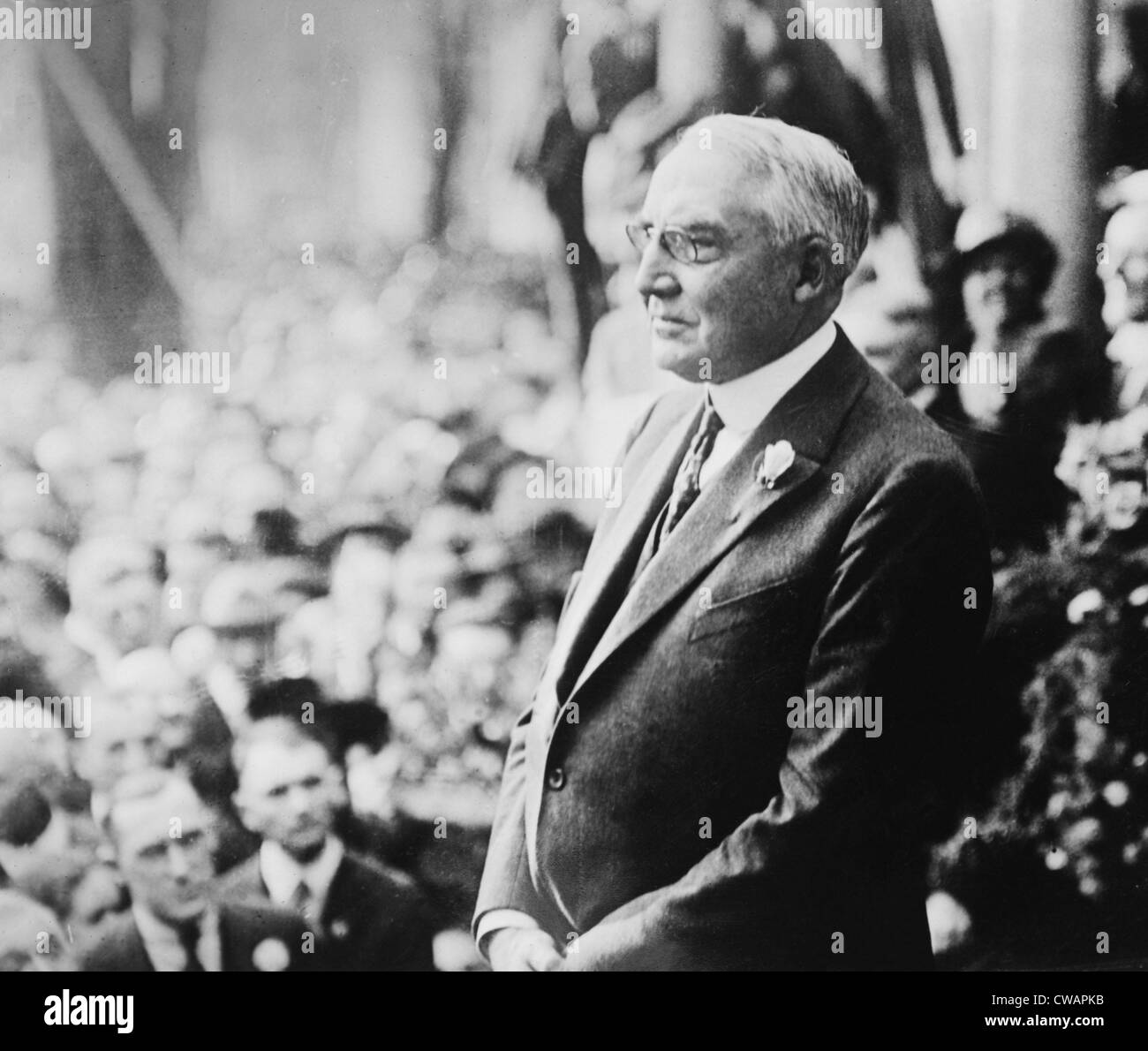Warren G. Harding (1865-1923) looked like a president, had a good ...
