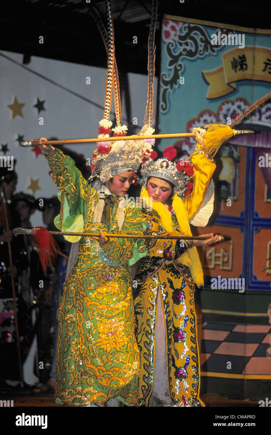 Malaysia, Kuching, Chinese Opera performance Stock Photo - Alamy