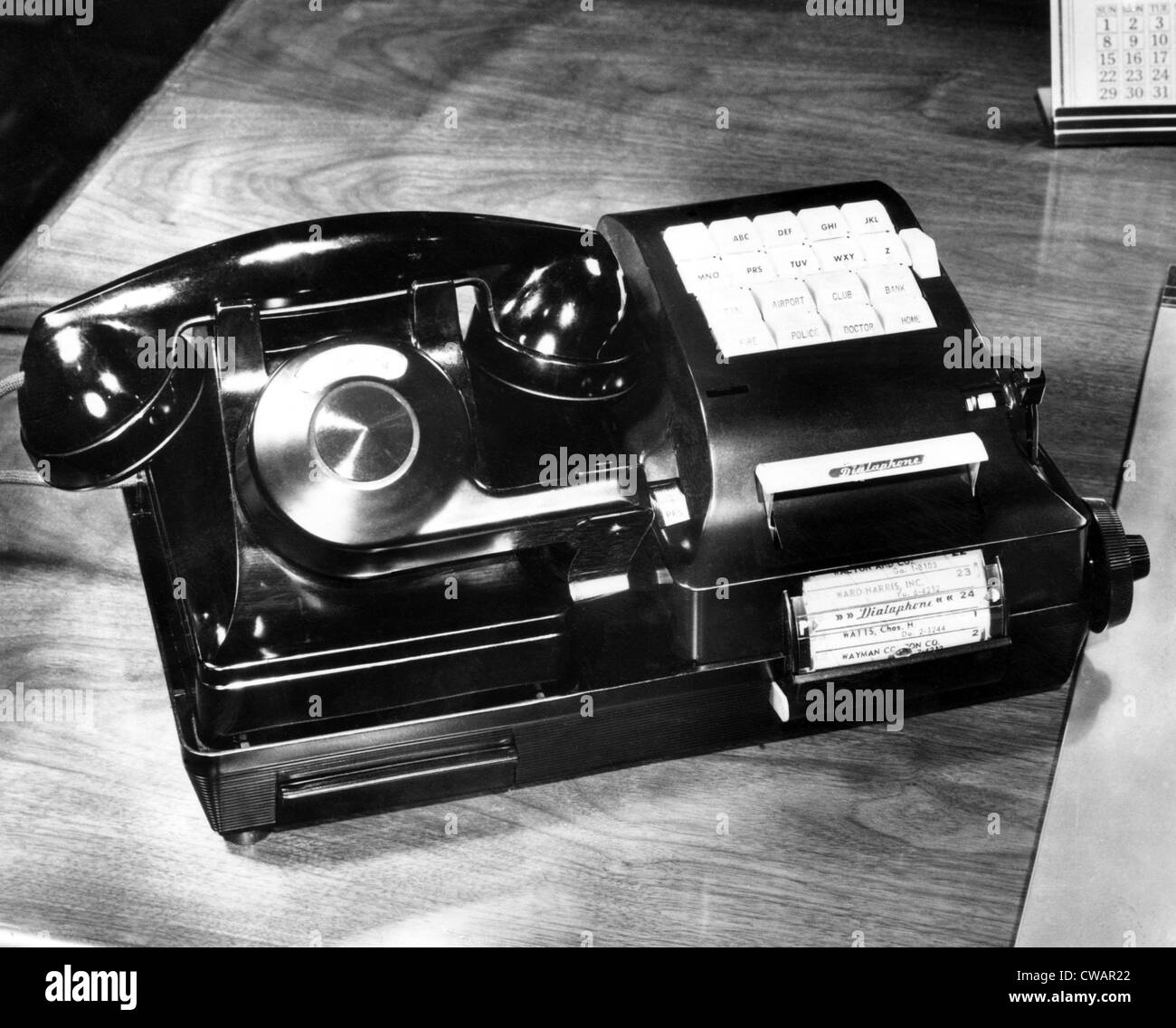 The dialphone, invented and manufactured by James Kilburg, the first ...