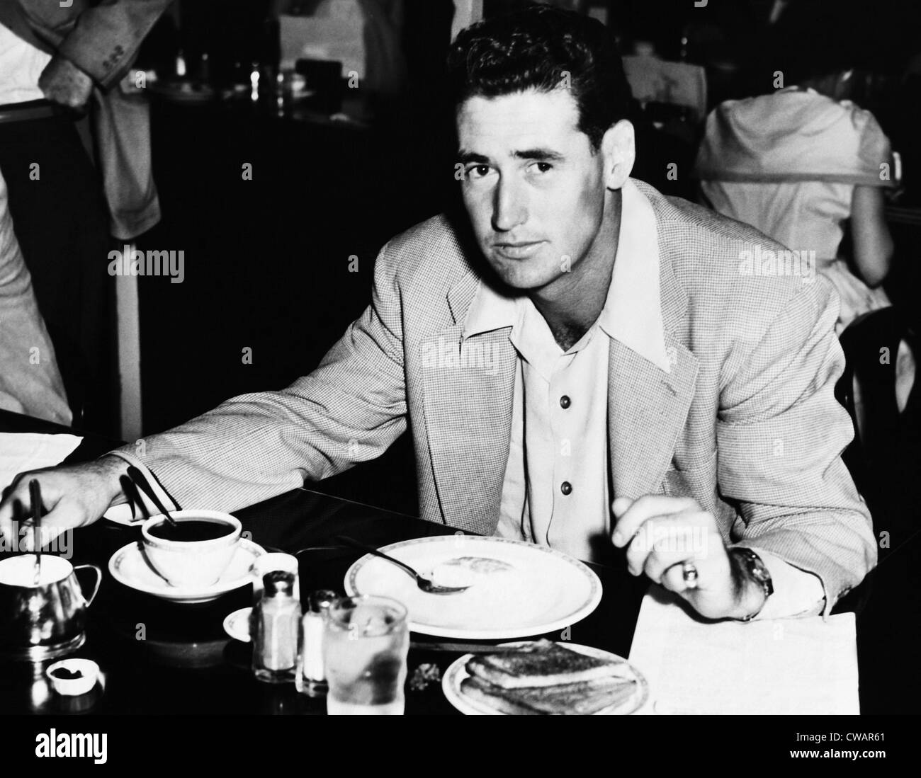 Ted Williams enjoying breakfast. June 2, 1949. CSU Archives Courtesy ...