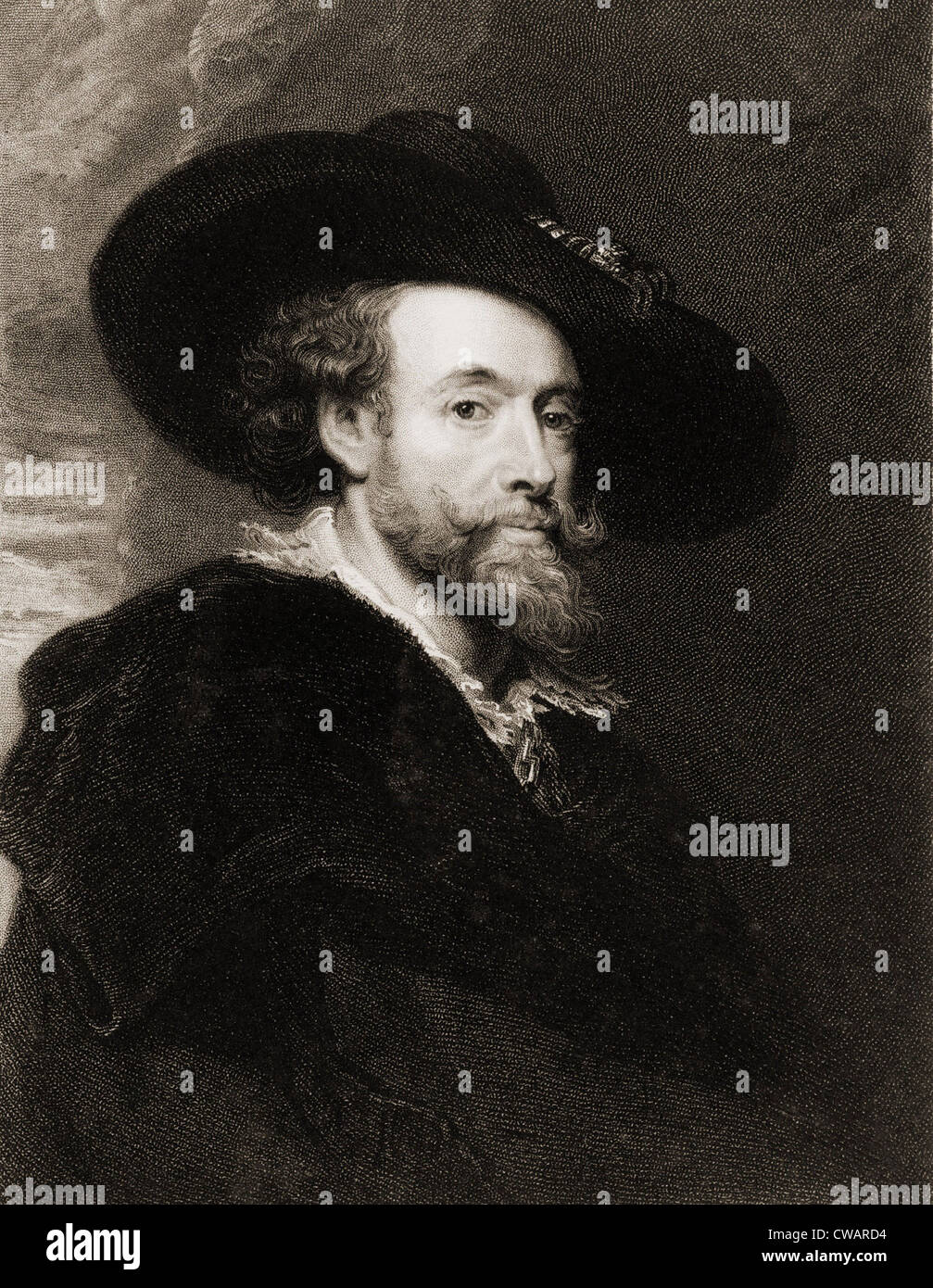Peter Paul Rubens (1577-1640), Flemish Baroque painter in 1625. 19th ...