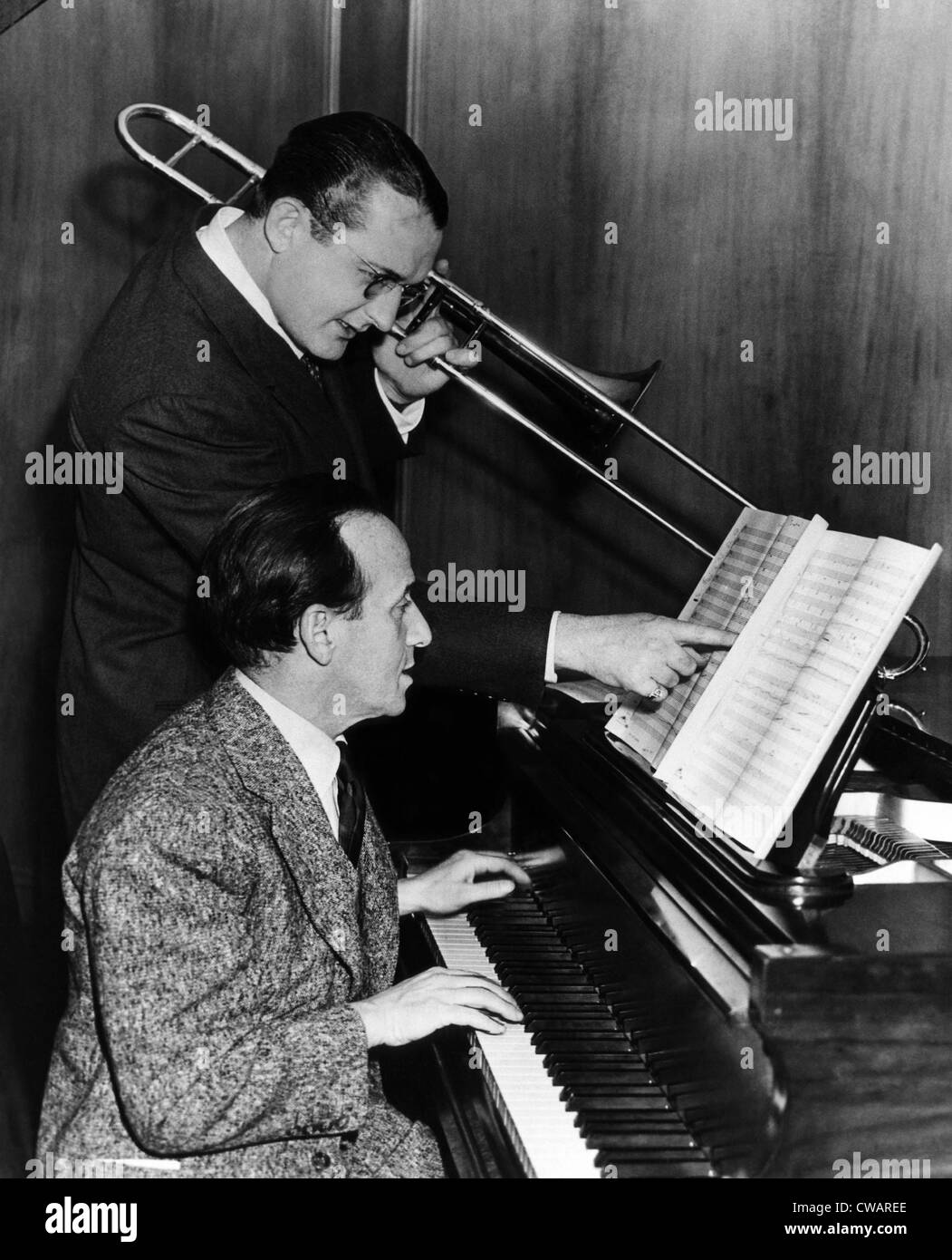 Tommy Dorsey and Nathaniel Shilkret, 1942. Courtesy: CSU Archives ...