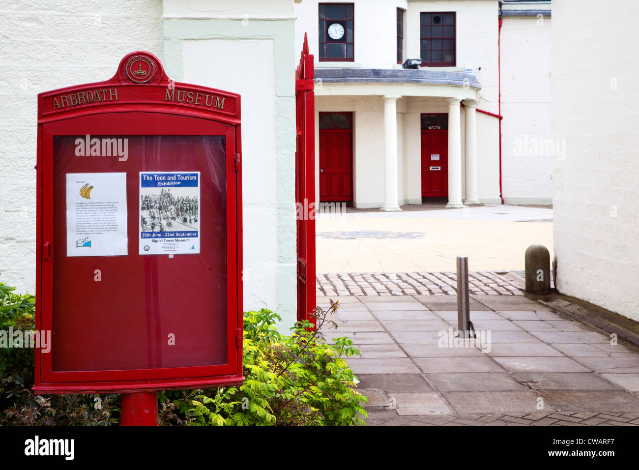 The Signal Tower Museum in Arbroath Angus Scotland Stock Photo - Alamy