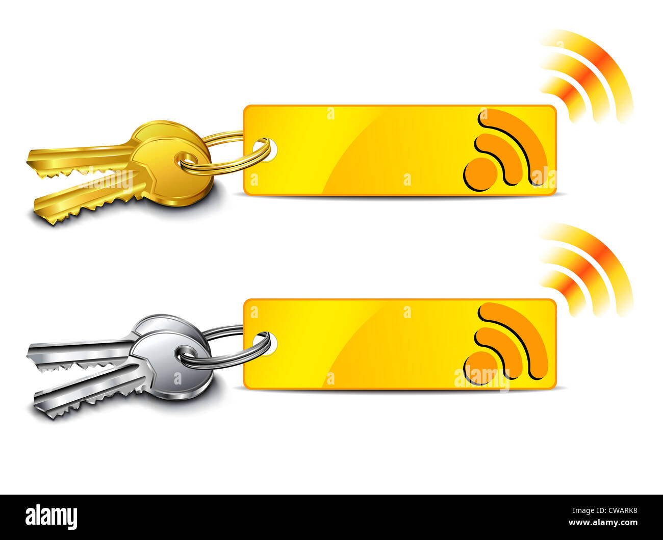 Connection key with internet signal icon Stock Photo - Alamy