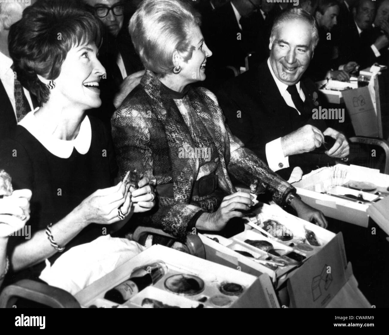 WALTER ANNENBERG, with Nancy Reagan and his wife at the annual ...