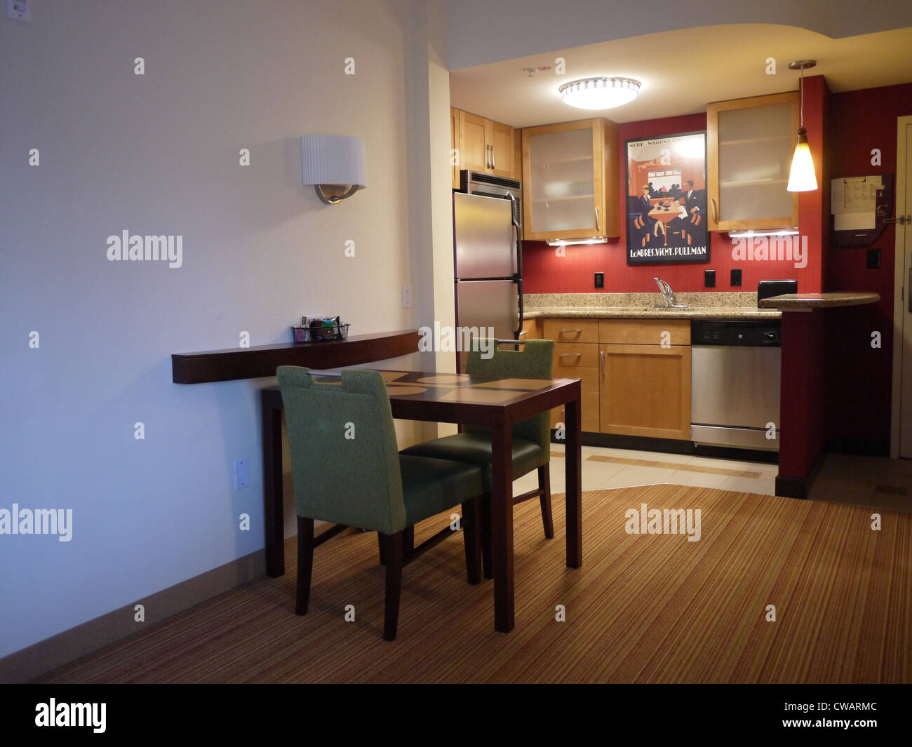 hotel suite room kitchen Stock Photo - Alamy