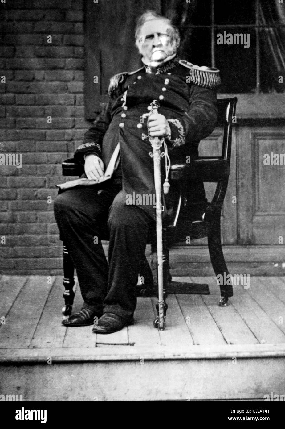 Lt. General Winfield Scott, photographed by Mathew Brady, ca.1860's ...