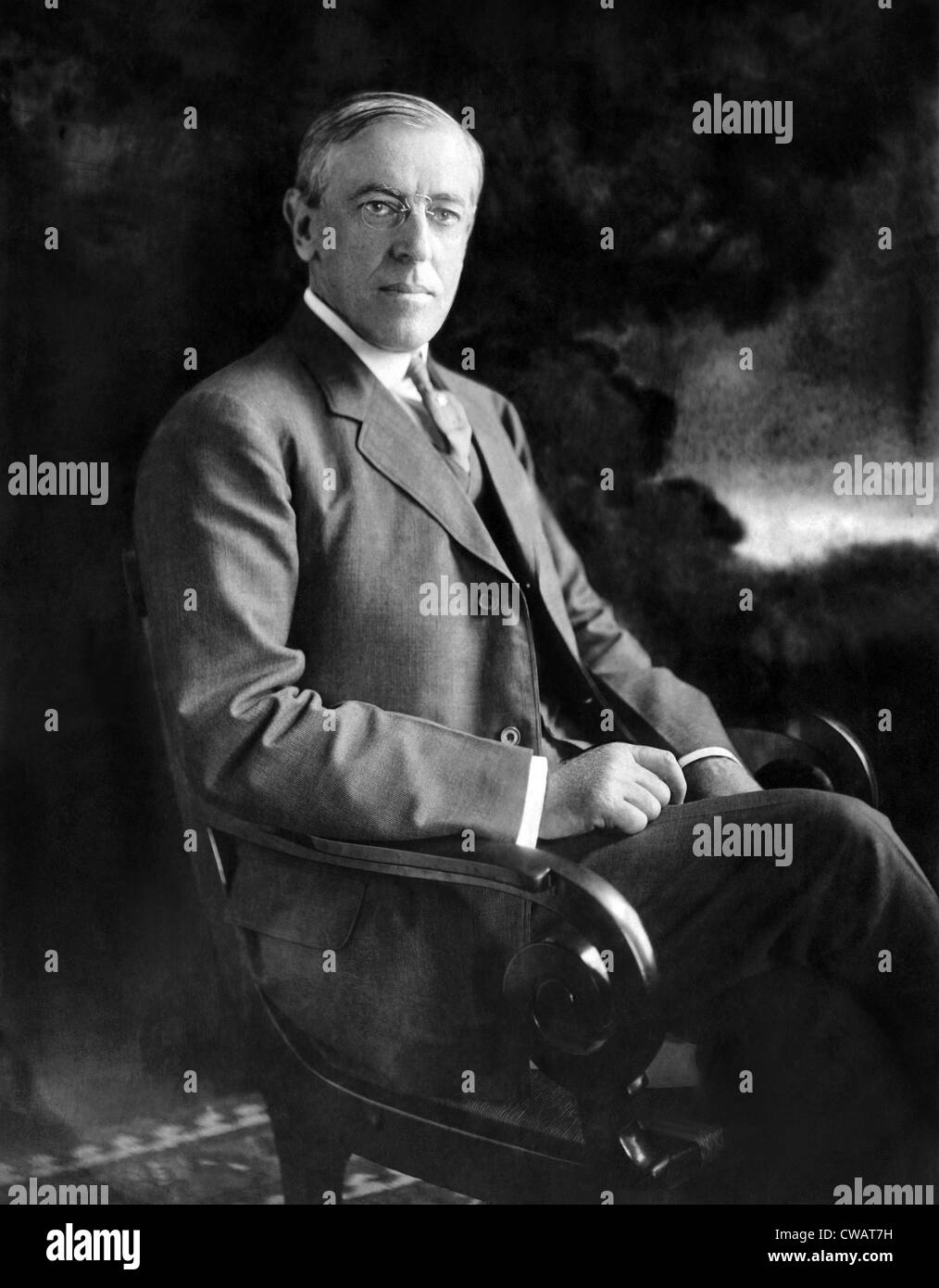 President elect Woodrow Wilson (1856-1925), circa 1912. Courtesy: CSU ...