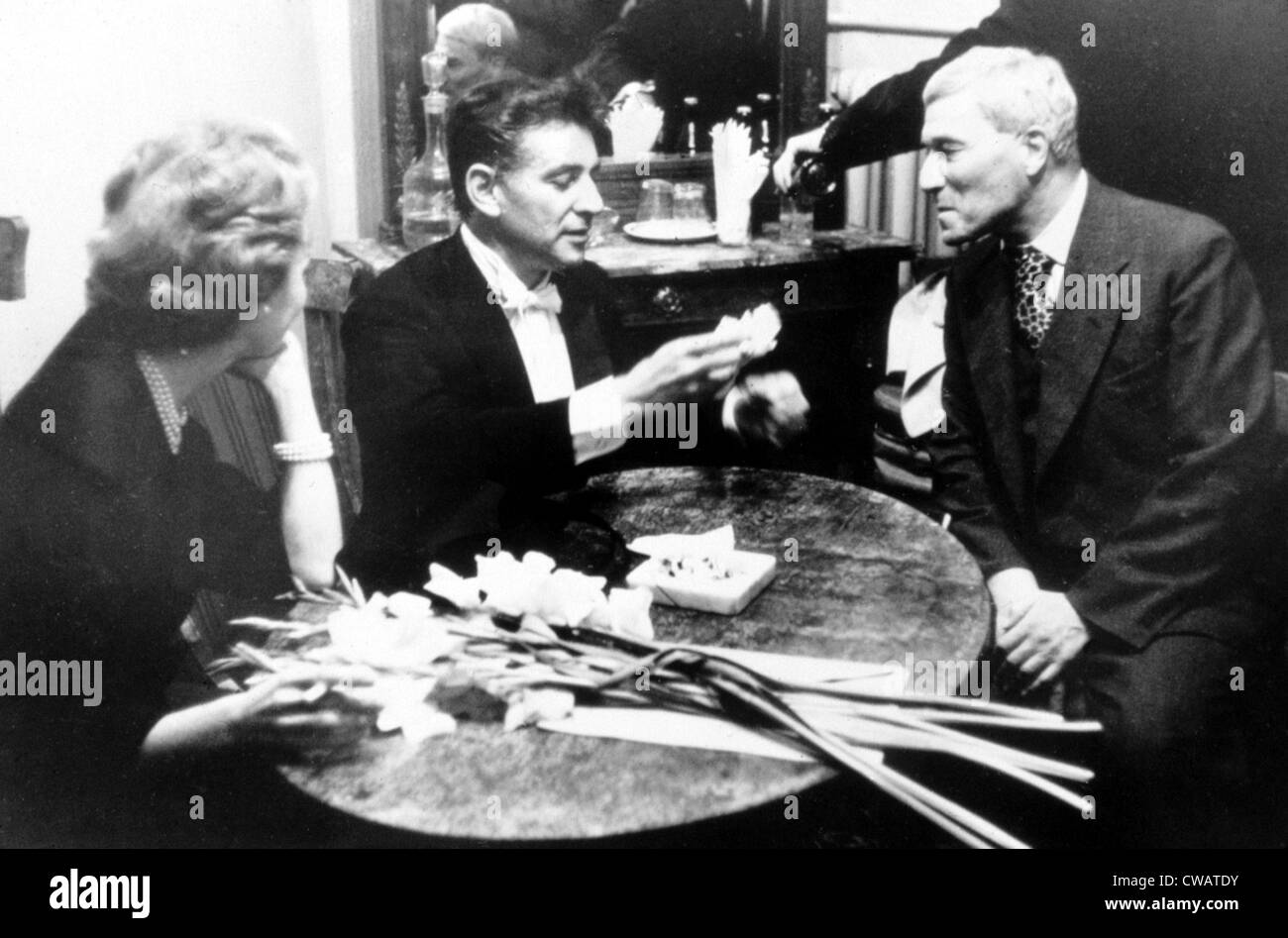 Boris Pasternak with Felicia and Leonard Bernstein, Moscow 1959 ...