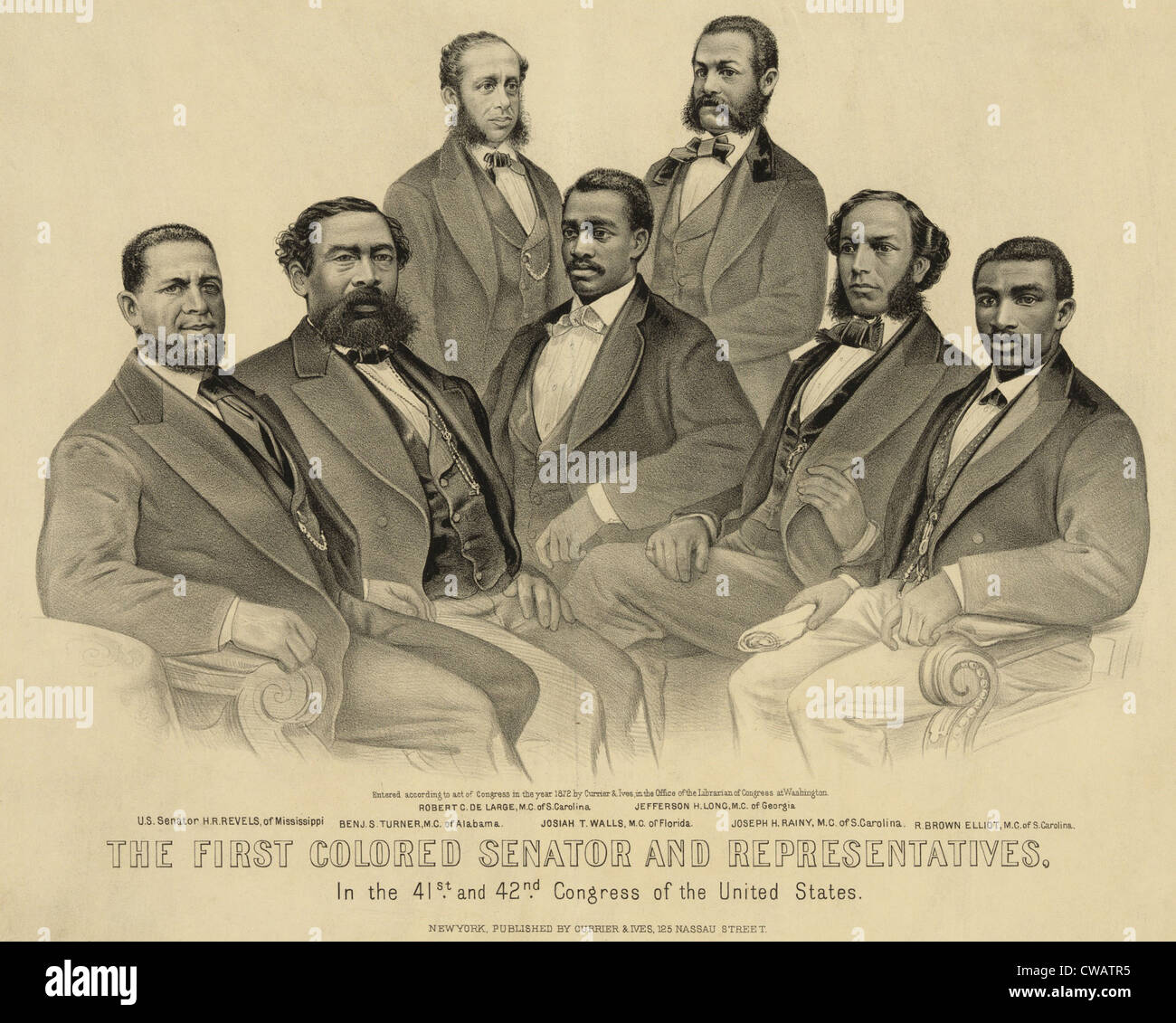 The first African American Senator and Representatives in the 41st and ...