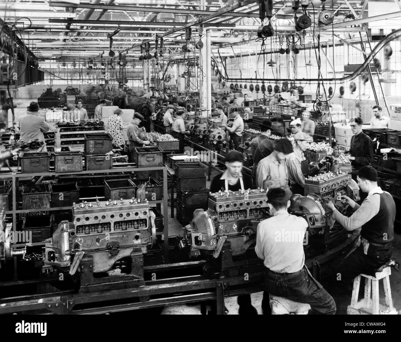 Chrysler factory, 1937. Courtesy: CSU Archives/Everett Collection Stock ...