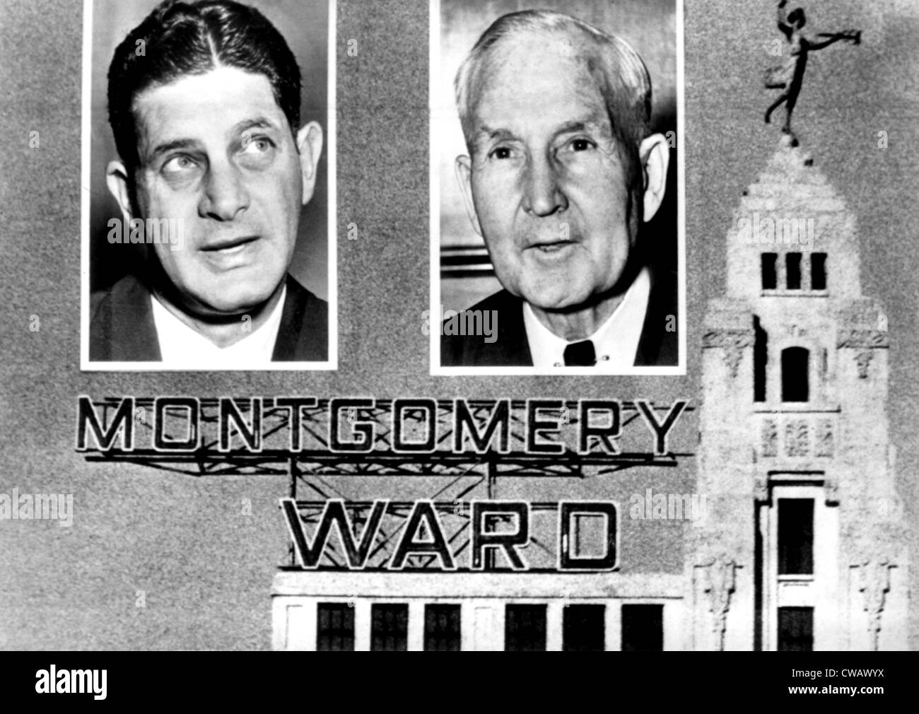 Montgomery Ward and Company, Chicago headquarters, (L), financier ...