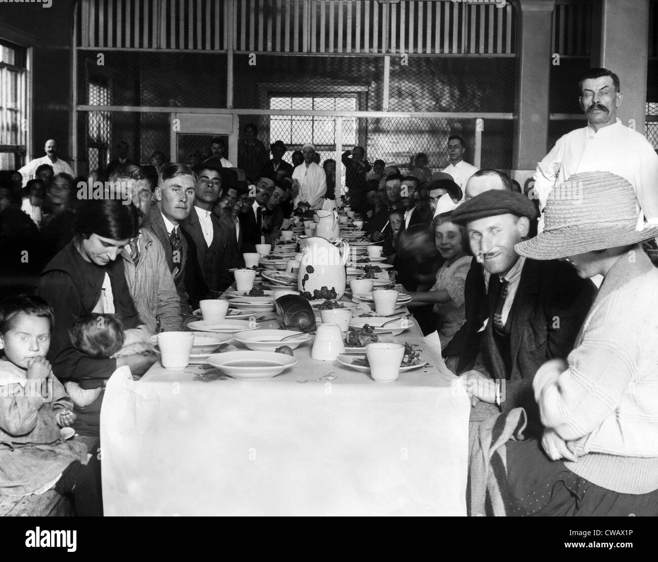 Ellis island immigrants meal hi-res stock photography and images - Alamy