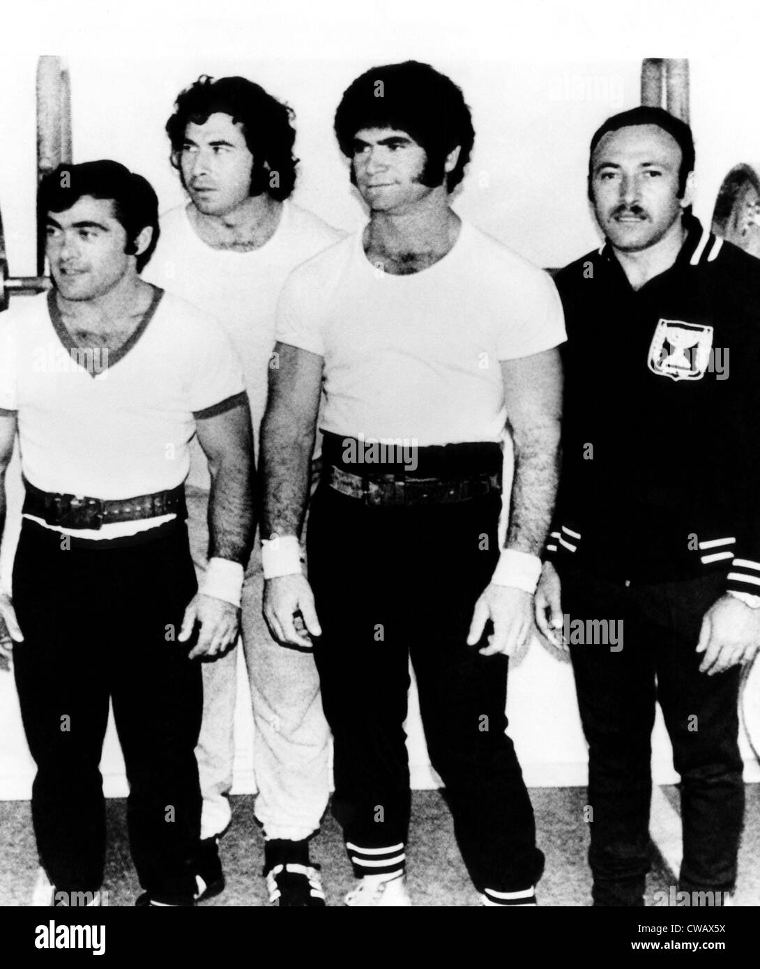 Iraeli athletes Zeev Friedman, David Berger, Joseph Romano and their ...