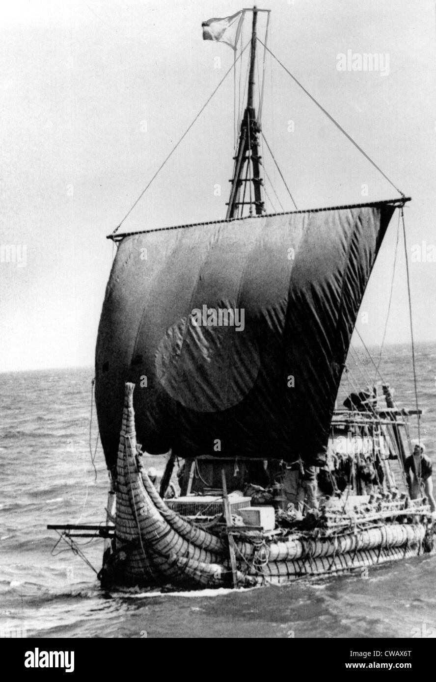 Ra ii ship of thor heyerdahl Black and White Stock Photos & Images - Alamy