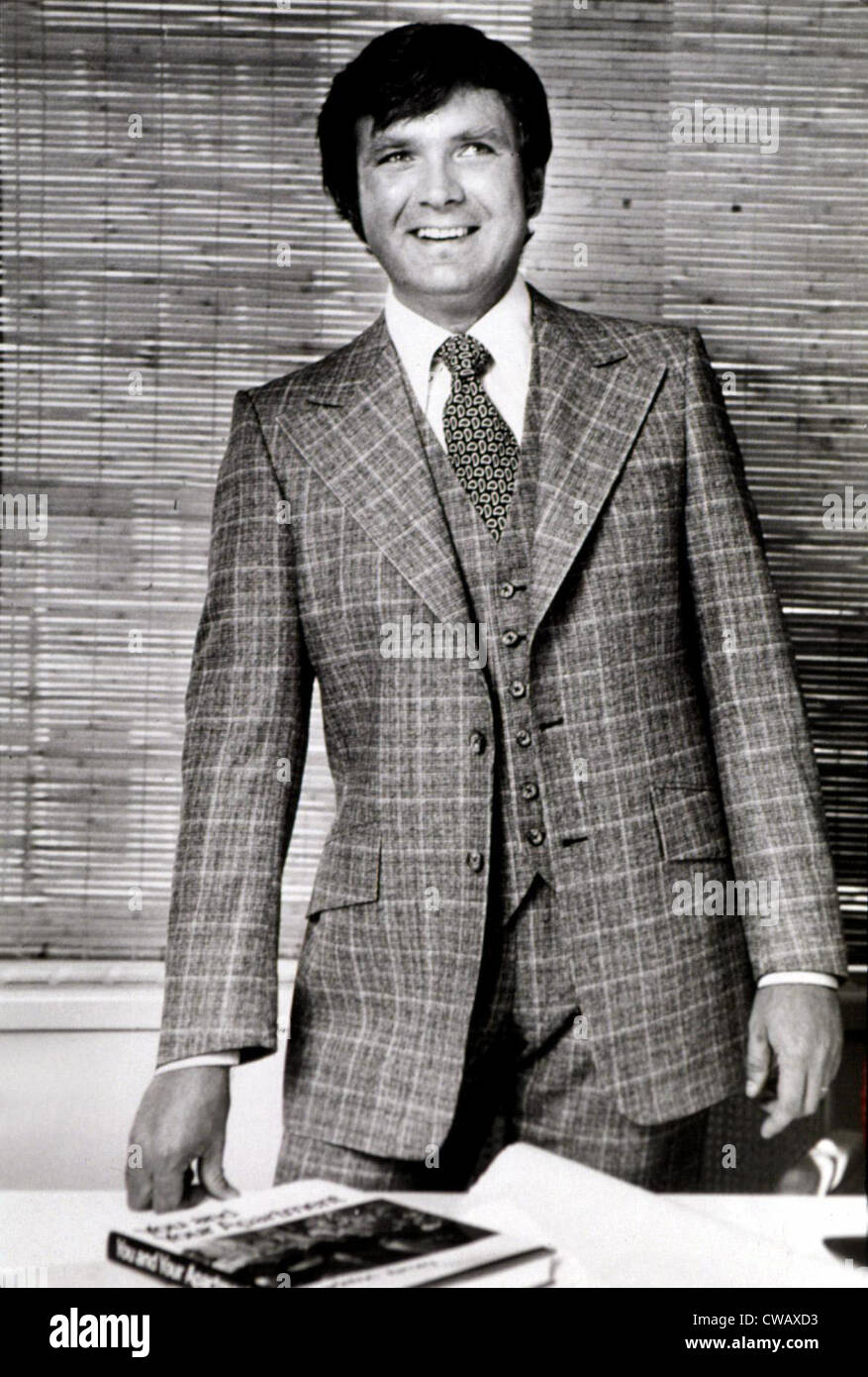 Carleton Varney, an interior designer, wearing a Christian Dior suit ...