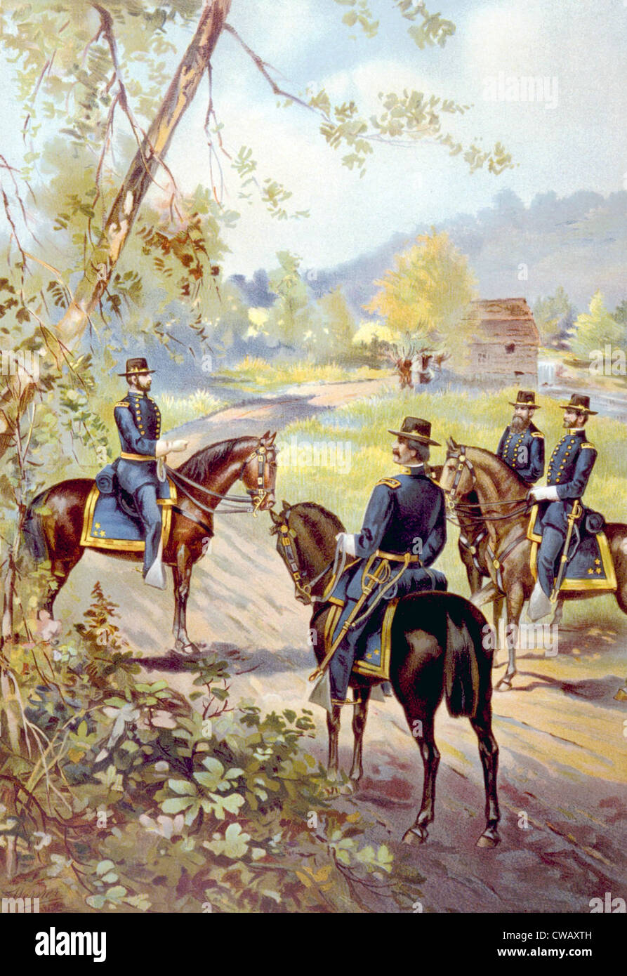 Union Army Generals, 1864 Stock Photo - Alamy