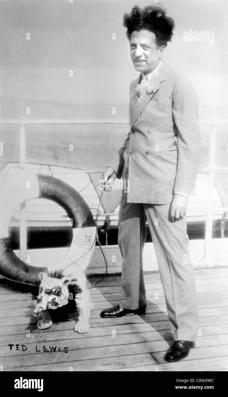 Ted Lewis (1890-1971), American musician, circa 1920s Stock Photo - Alamy