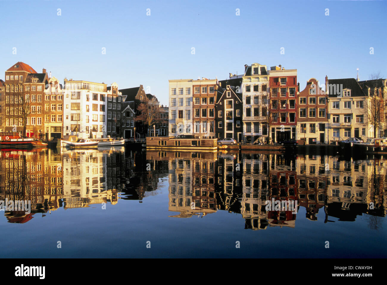 Netherlands, Amsterdam, Amstel, riverside scene Stock Photo - Alamy