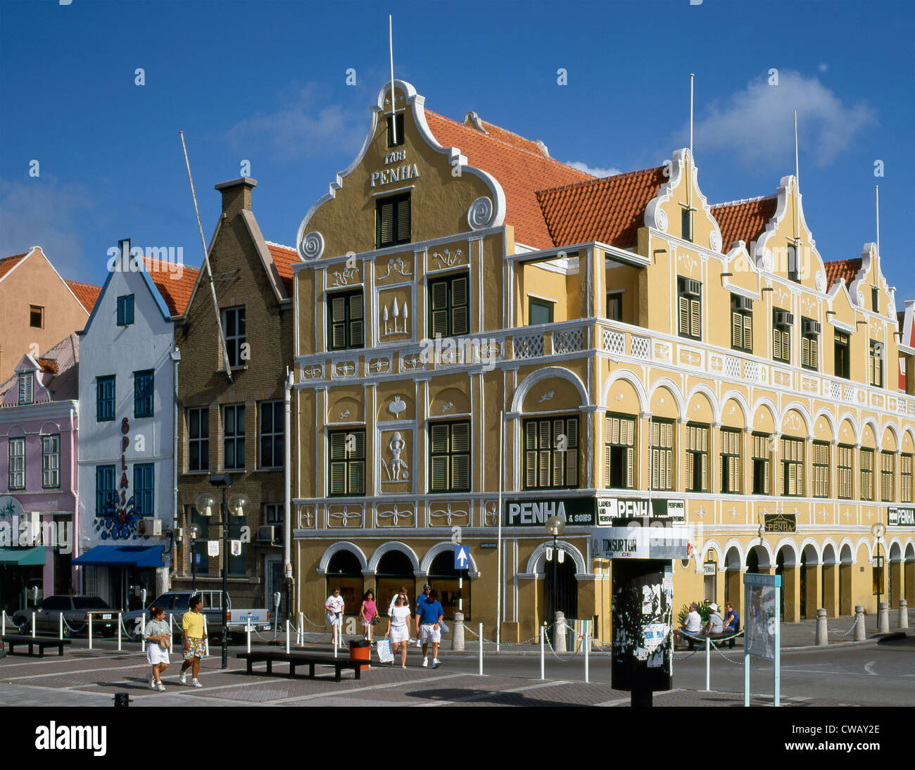 Caribbean Netherlands Antilles Curaçao Curacao Villemstad Stock Photo ...