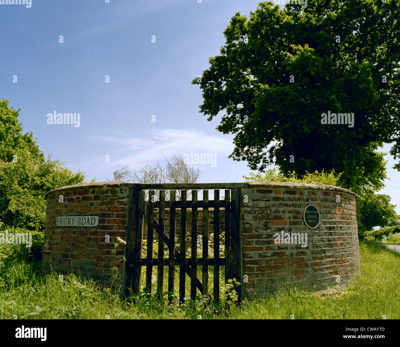 Village pound Wrentham Suffolk England Stock Photo - Alamy